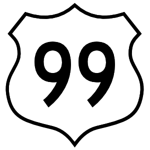 Highway 99 Sign Magnet