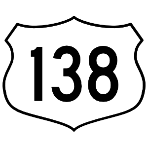 Highway 138 Sign Sticker