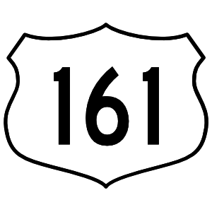 Highway 161 Sign Sticker