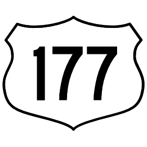 Highway 177 Sign Sticker