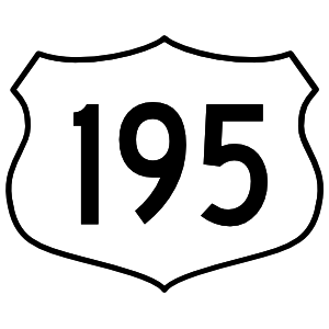Highway 195 Sign Sticker