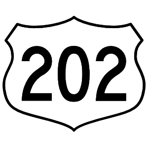 Highway 202 Sign Magnet