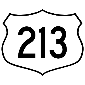 Highway 213 Sign Sticker