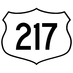 Highway 217 Sign Sticker