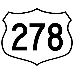 Highway 278 Sign Sticker