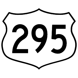 Highway 295 Sign Sticker