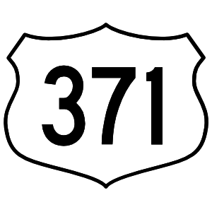 Highway 371 Sign Sticker