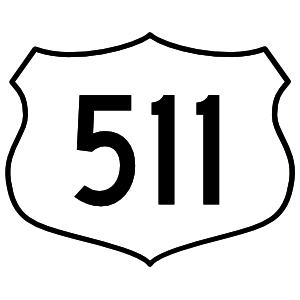Highway 511 Sign Sticker