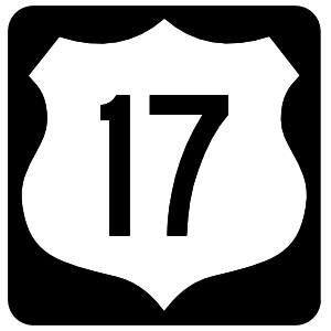 Highway Number Signs with Black Border