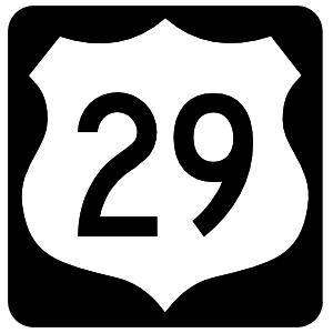 Highway Number Signs with Black Border