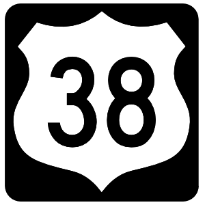 Highway Number Signs with Black Border