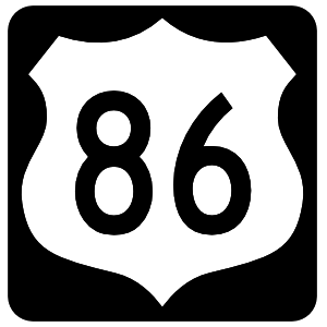 Highway Number Signs with Black Border