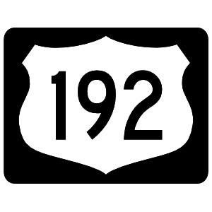 Highway 192 Sign With Black Border Magnet