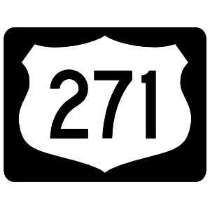 Highway Number Signs with Black Border