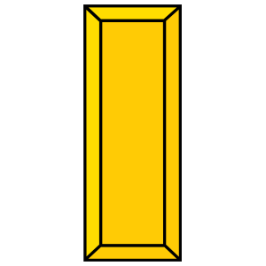 Air Force Rank O-1 Second Lieutenant Sticker