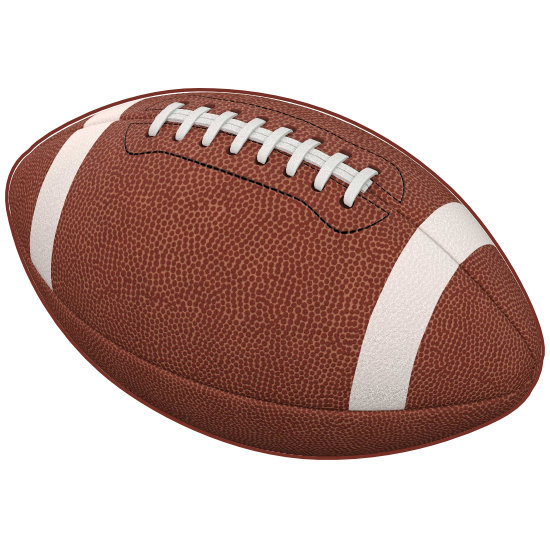 Angled Football Magnet