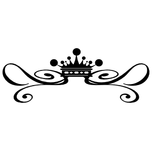 Crown Border Design Sticker