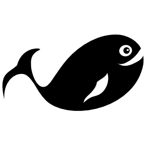 Cute Whale Smiling Sticker