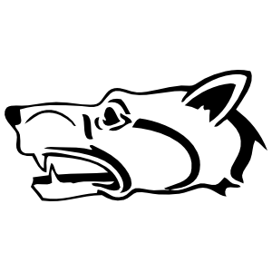 Scared Dog Head Sticker