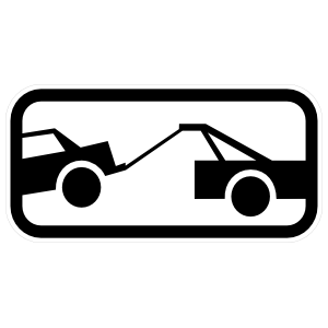Tow Truck Towing Car Sticker