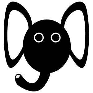 Elephant Face Sticker