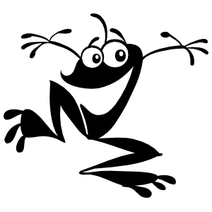 Extremely Happy Frog Toad Sticker