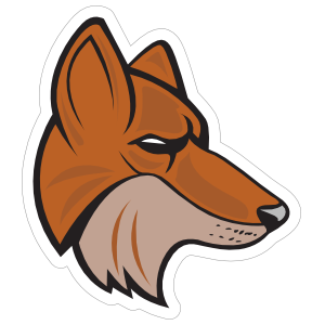Fox Mascot Sticker