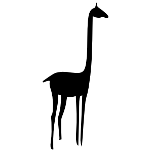 Tall Giraffe Sticker