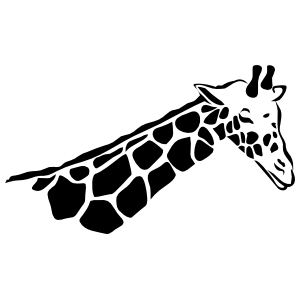 Giraffe Head Sticker