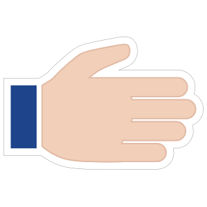 Hands Open RH Emoji Sticker