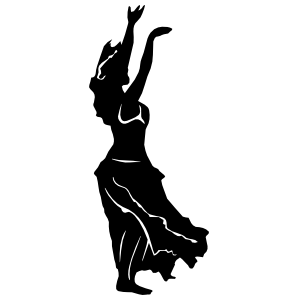 Lovely Hawaiian Hula Dancer Sticker