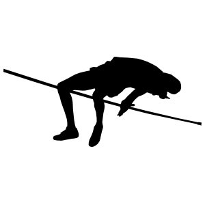 Men's High Jump Sticker