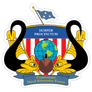 Navy Commander Submarine Force Sticker