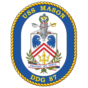 Navy Destroyer Ship Ddg 87 Uss Mason Sticker