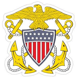 Navy Badge Magnets - Reusable & Repositionable | Car Stickers