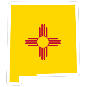 New Mexico Flag State Sticker