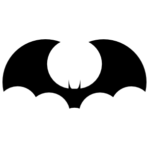 One Color Cool Bat Sticker