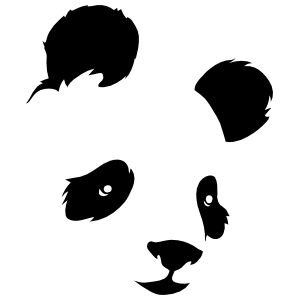 Panda Bear Face Clip Art