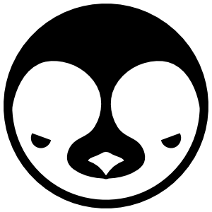 Simple Penguin Face Sticker