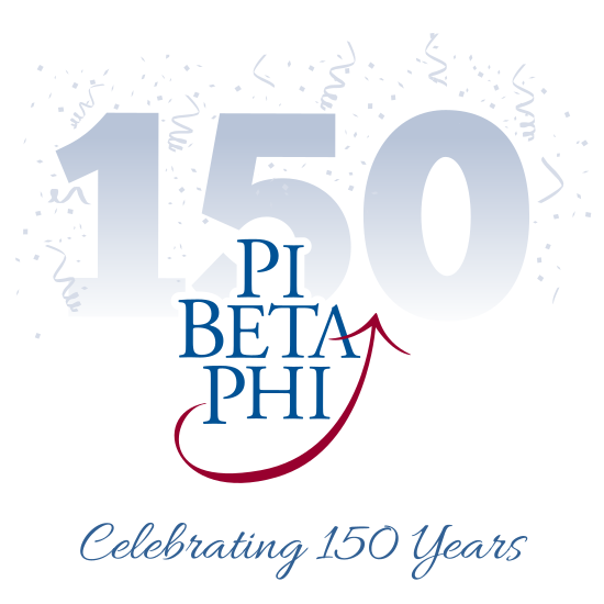 Pi Beta Phi 150 Year Celebration Sticker