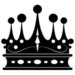 Pretty Sparkling Crown Sticker