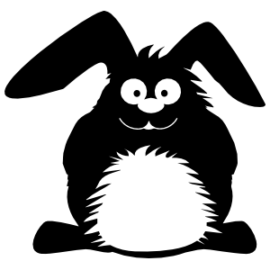 Smiling Rabbit Sticker