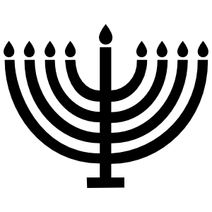 Simple Menorah Sticker