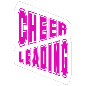 Text Cheerleading Sticker