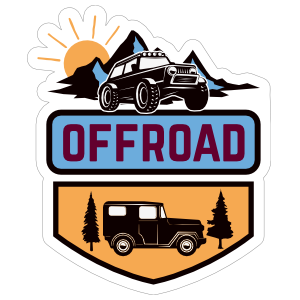 Two Vehicle Off Road Sticker