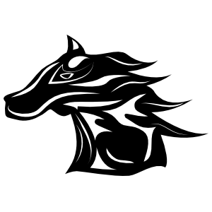 Tribal Coyote Sticker