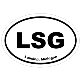 Michigan City Oval Car Stickers & Decals
