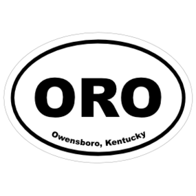 Kentucky City Oval Car Stickers & Decals