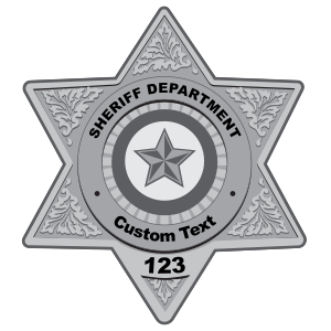 Custom Police Magnets - Custom Size Options Available