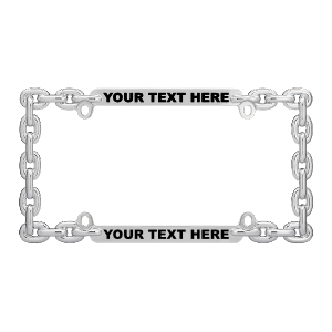 Skulls and Chains License Plate Frames - Designer License Plate Frames